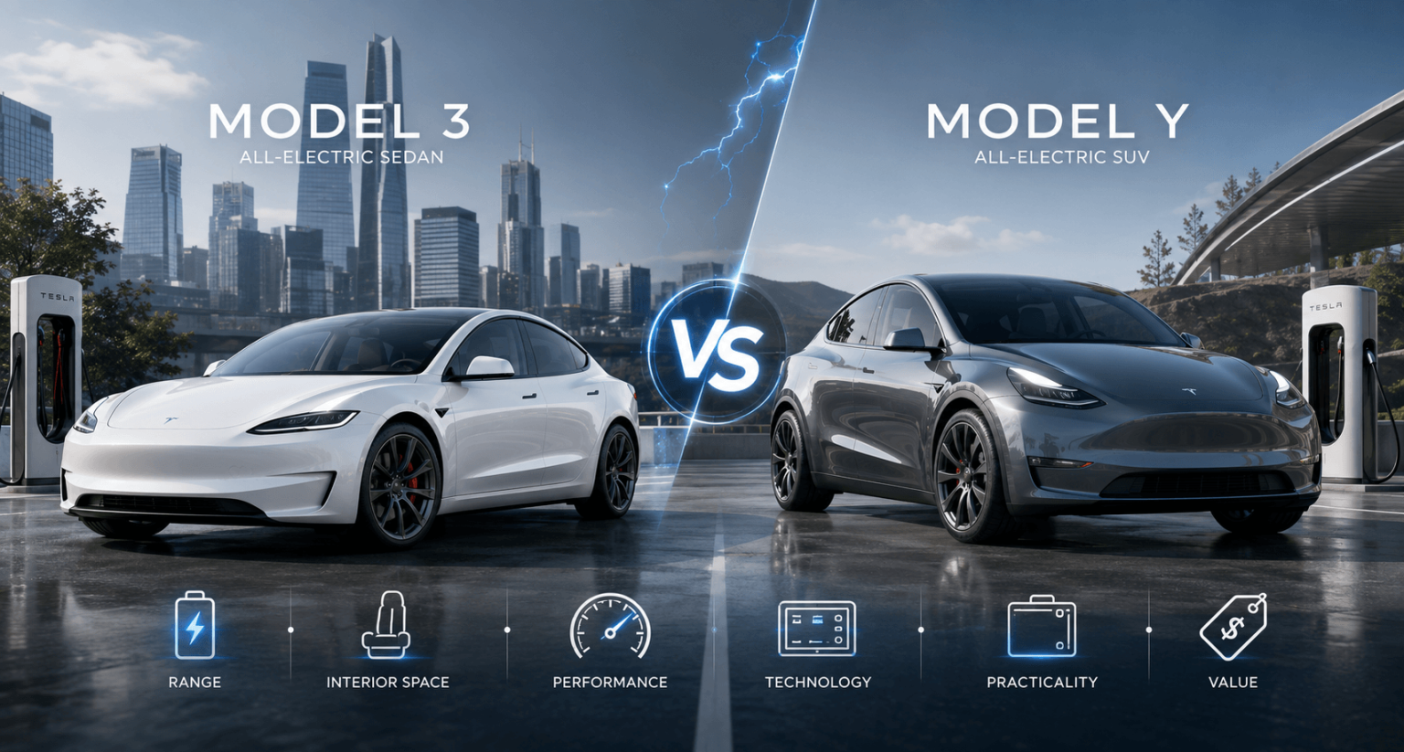 Tesla Model 3 vs. Model Y Comparison (2026 Architectural Update)